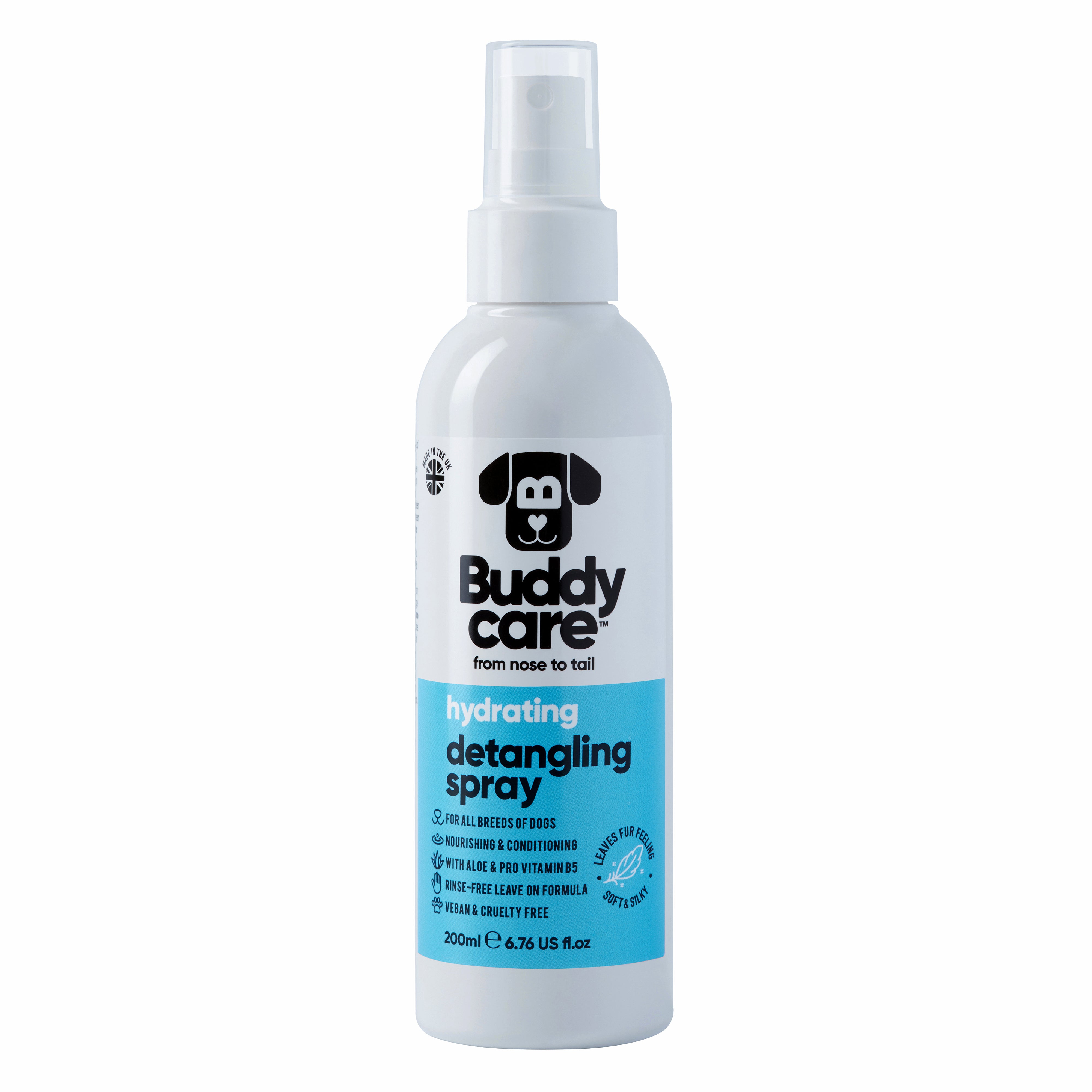 Buddy Care Dog Hydrating Detangling Spray -200ml – Louie and Snoopy